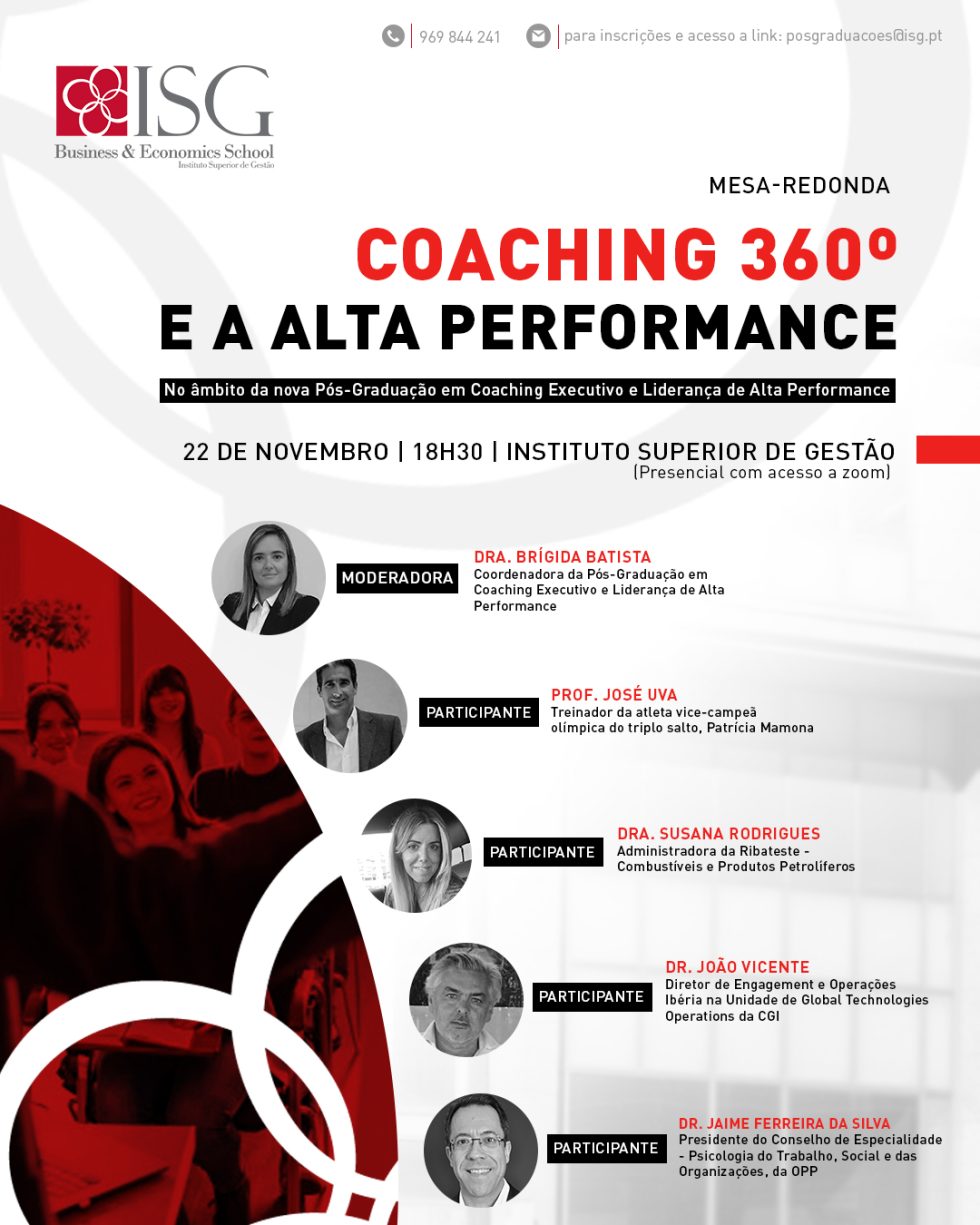 Coaching 360º e a Alta Performance | ISG